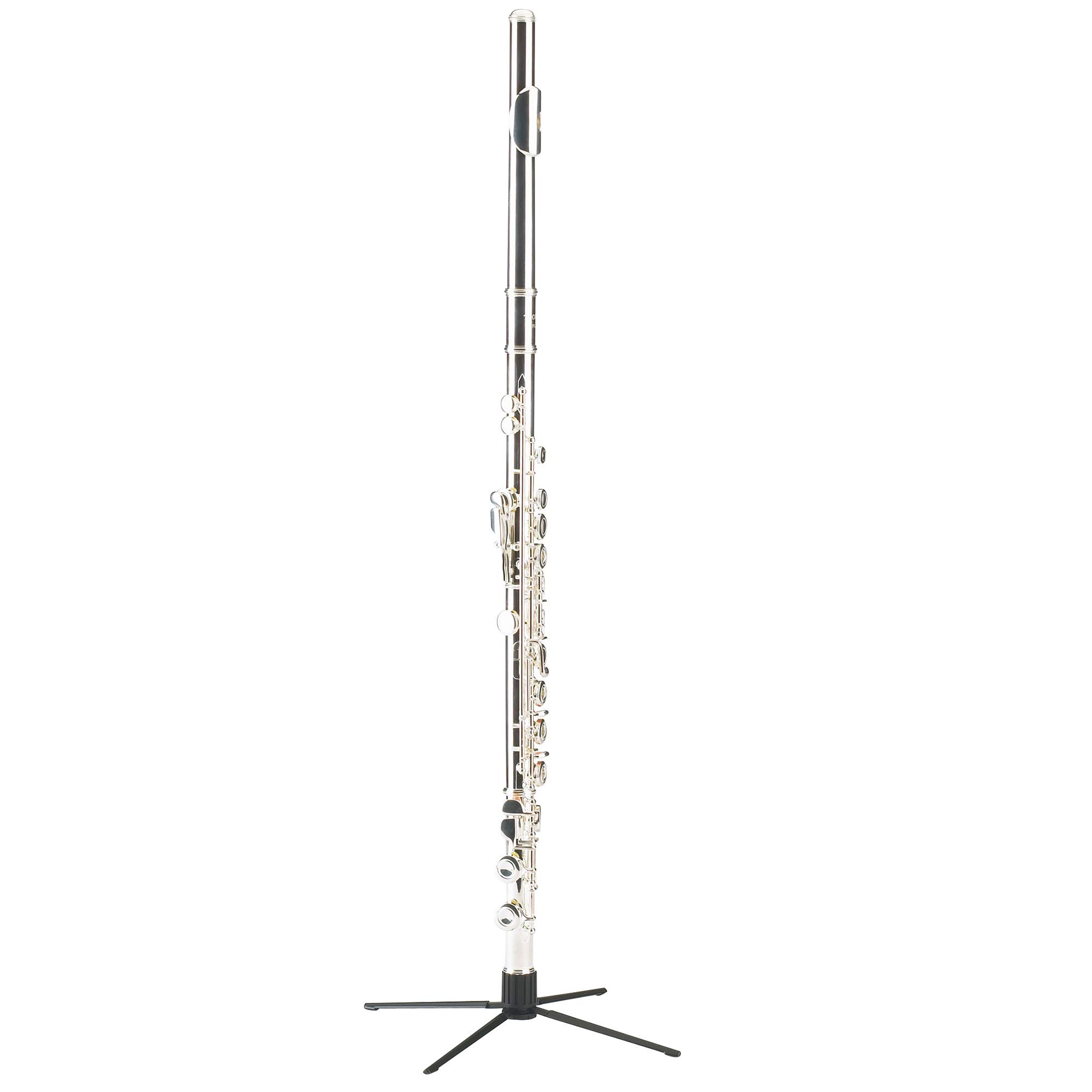 K&M - Konig & Meyer 15232.000.55 - Flute 4-Leg Stand - Professional Grade for all Musicians - Lightweight & Compact - Suitable for Bass, Bohm & Cross Flutes - Stable Secure Base - German Made - Black