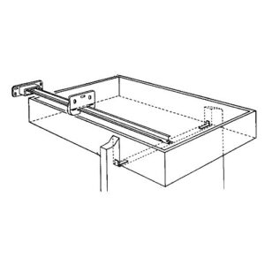 Richelieu Hardware - T6722122234 - Central Glide Slide - Set - Zinc White Finish