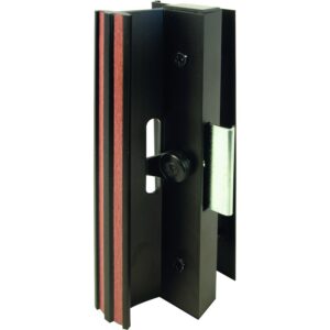 prime-line c 1006 extruded aluminum, black, sliding patio door with clamp type latch (single pack)