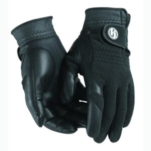 unique sports hj winter performance golf gloves pair ladies medium black