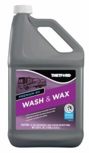 thetford premium rv wash and wax, detergent and wax for rvs / boats / trucks / cars - 1 gallon - thetford 32517