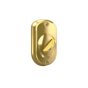 Schlage BE365 V PLY 505 Plymouth Keypad Deadbolt, Electronic Keyless Entry Lock, Bright Brass