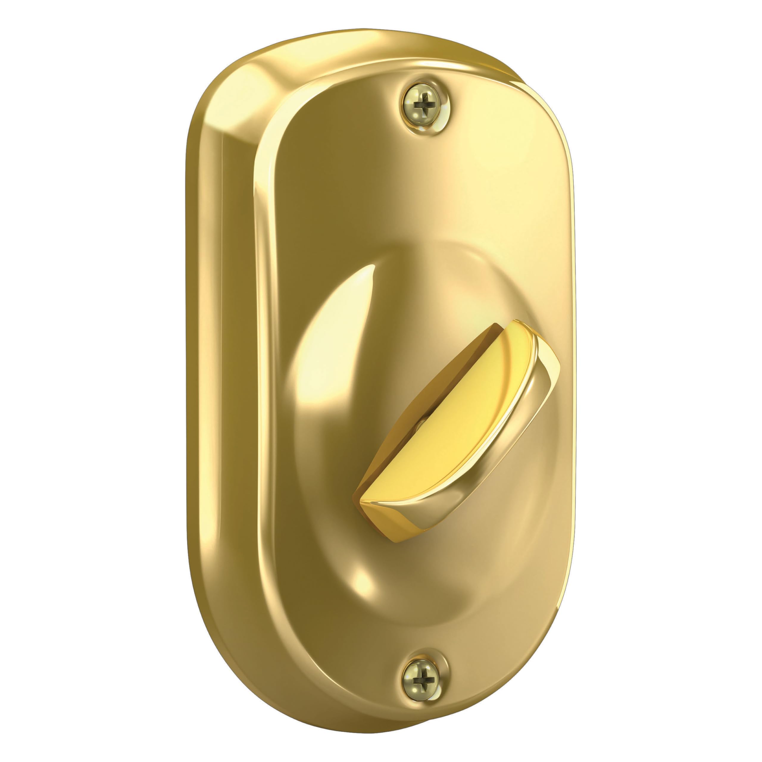 Schlage BE365 V PLY 505 Plymouth Keypad Deadbolt, Electronic Keyless Entry Lock, Bright Brass