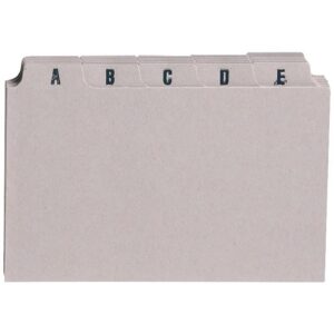 Q-Connect Guide Card 152x102mm A-Z Buff (25 Pack)