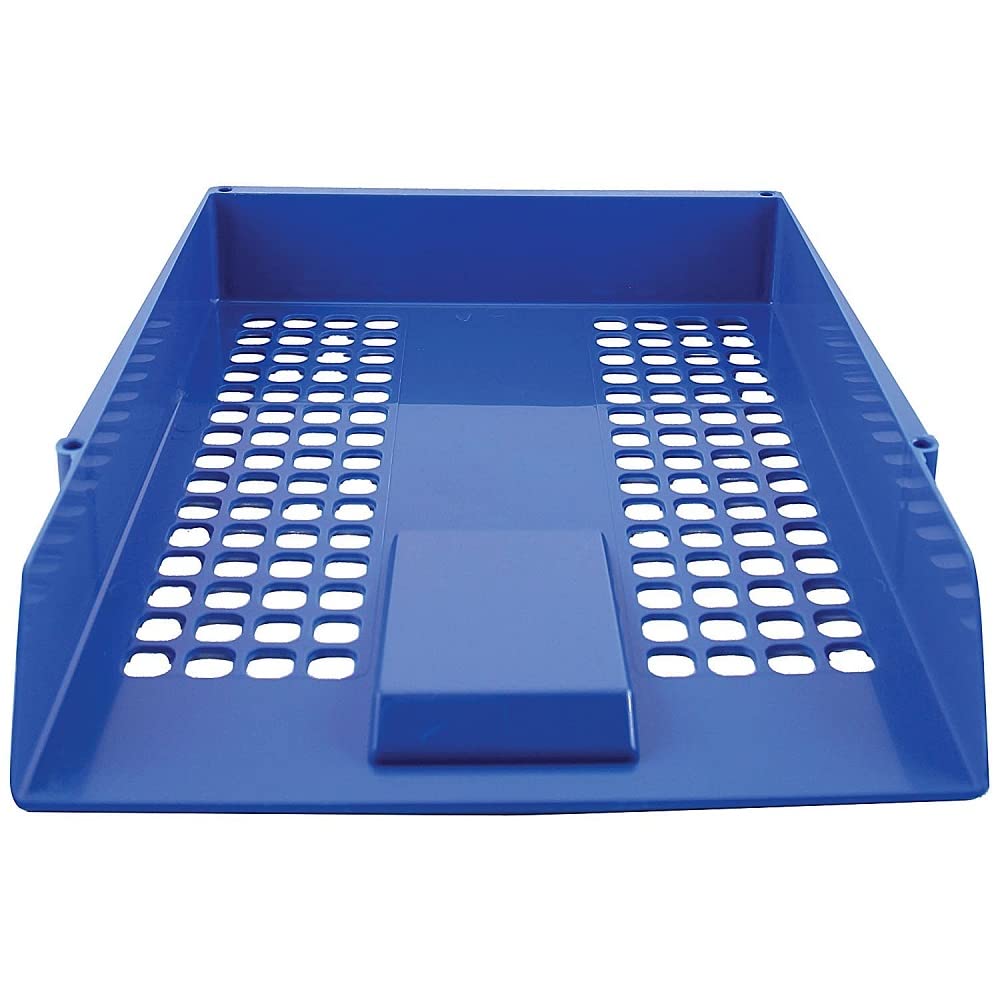 Q Connect Plastic Letter Tray - Blue