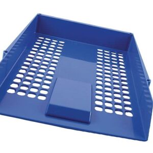 Q Connect Plastic Letter Tray - Blue