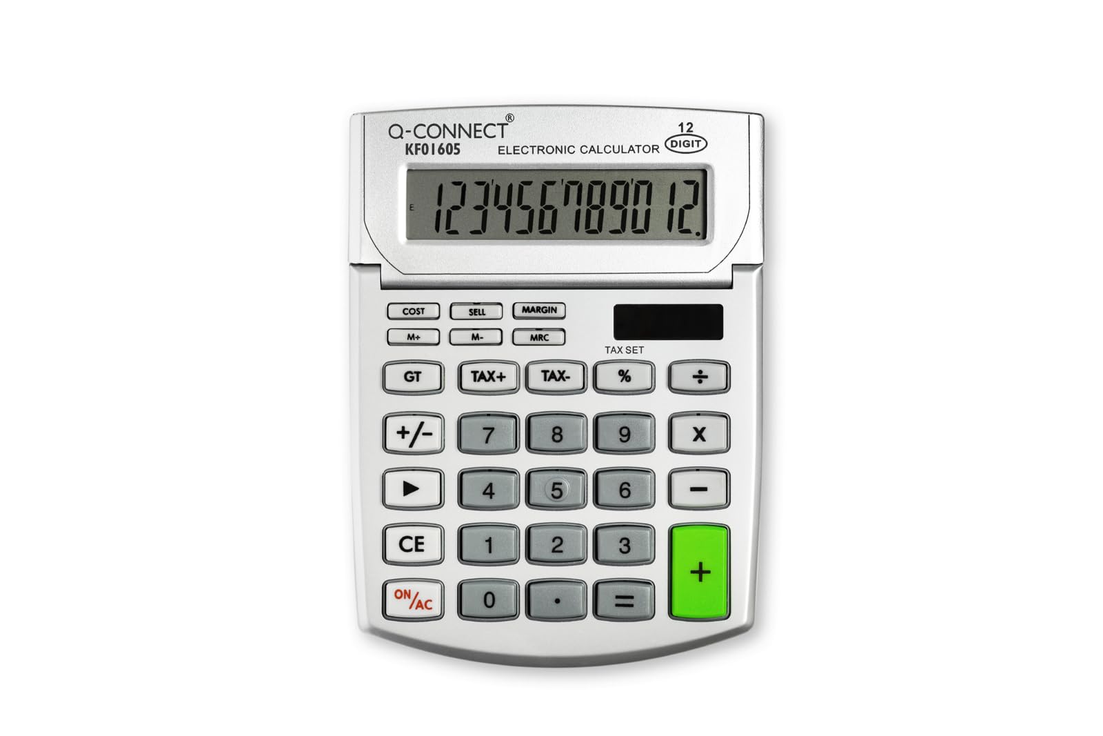 Q Connect 12-Digit Semi-Desktop Calculator