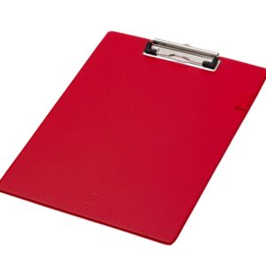 Q Connect Foolscap/A4 PVC Clipboard - Red