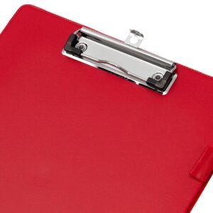 Q Connect Foolscap/A4 PVC Clipboard - Red