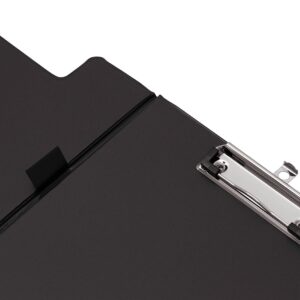 Q Connect Foolscap/A4 PVC Foldover Clipboard - Black