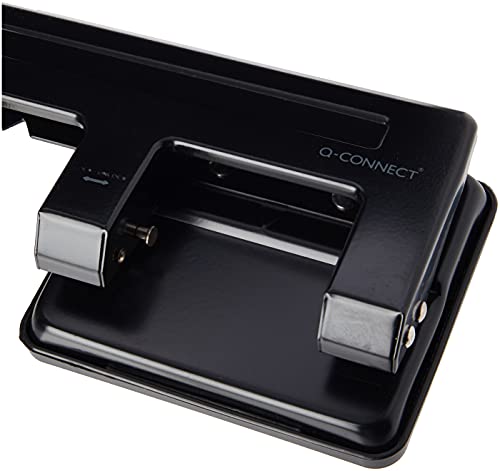 Q-Connect 4 Hole Punch Black 16 Sheet KF01238