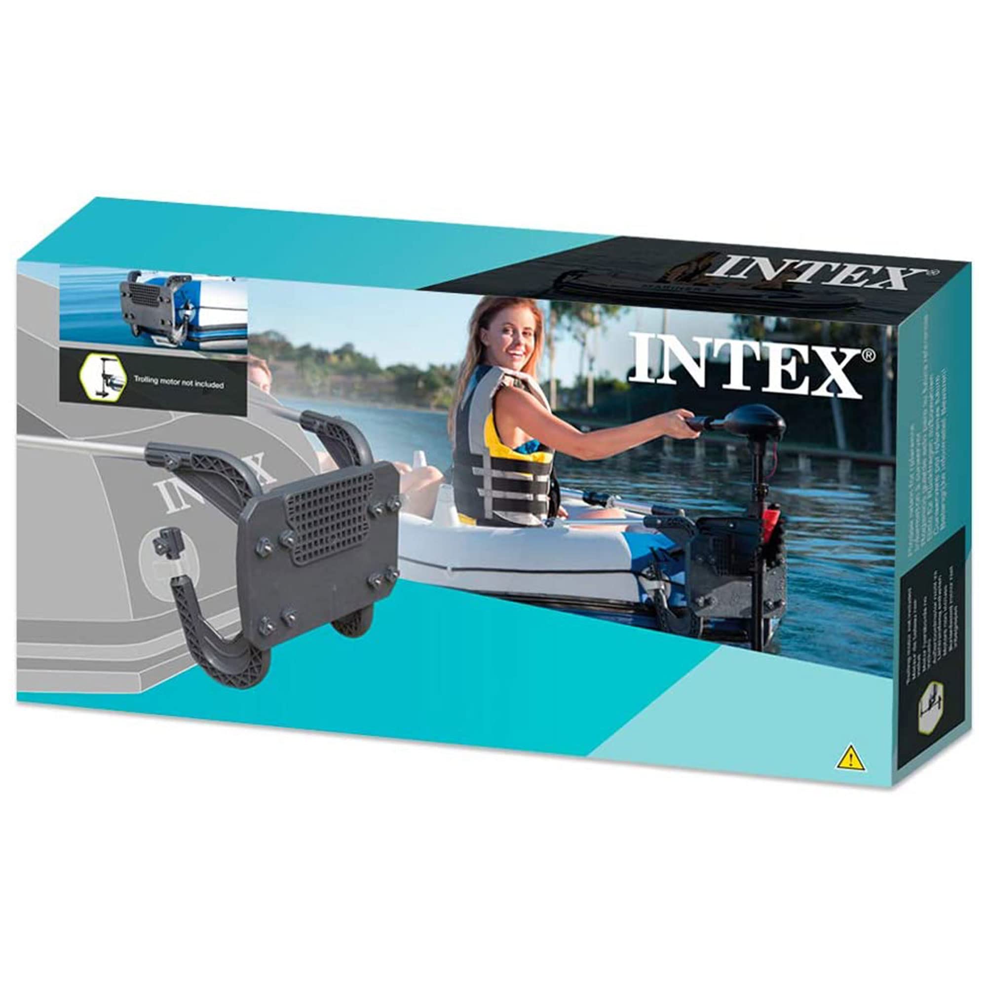 INTEX 68624EP Motor Mount Kit: Easy to Attach – Heavy-duty Composite Mount – Marine Plywood – Aluminum Support Arms – Fits up to 3.0 HP Motors