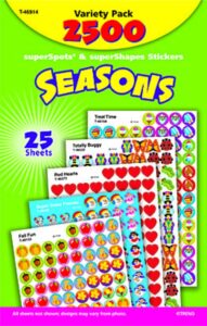 trend enterprises, inc. seasons superspots/supershapes varpk, 2500 ct