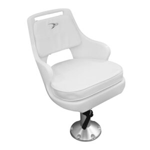 wise 8wd015-710 standard pilot chair with cushions, fixed height pedestal and seat slide