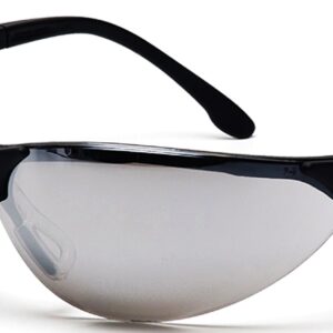 Pyramex Rendezvous Safety Eyewear Silver Mirror Lens Black Frame