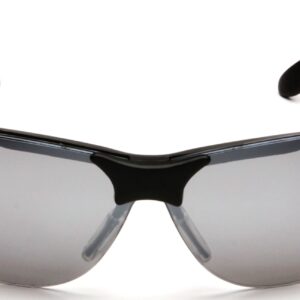 Pyramex Rendezvous Safety Eyewear Silver Mirror Lens Black Frame