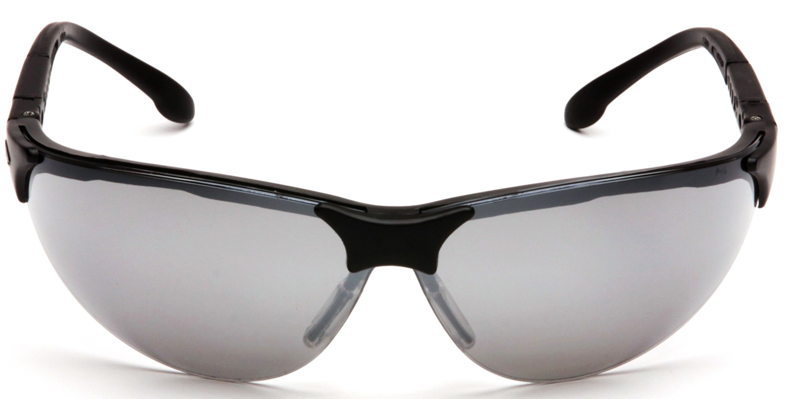 Pyramex Rendezvous Safety Eyewear Silver Mirror Lens Black Frame