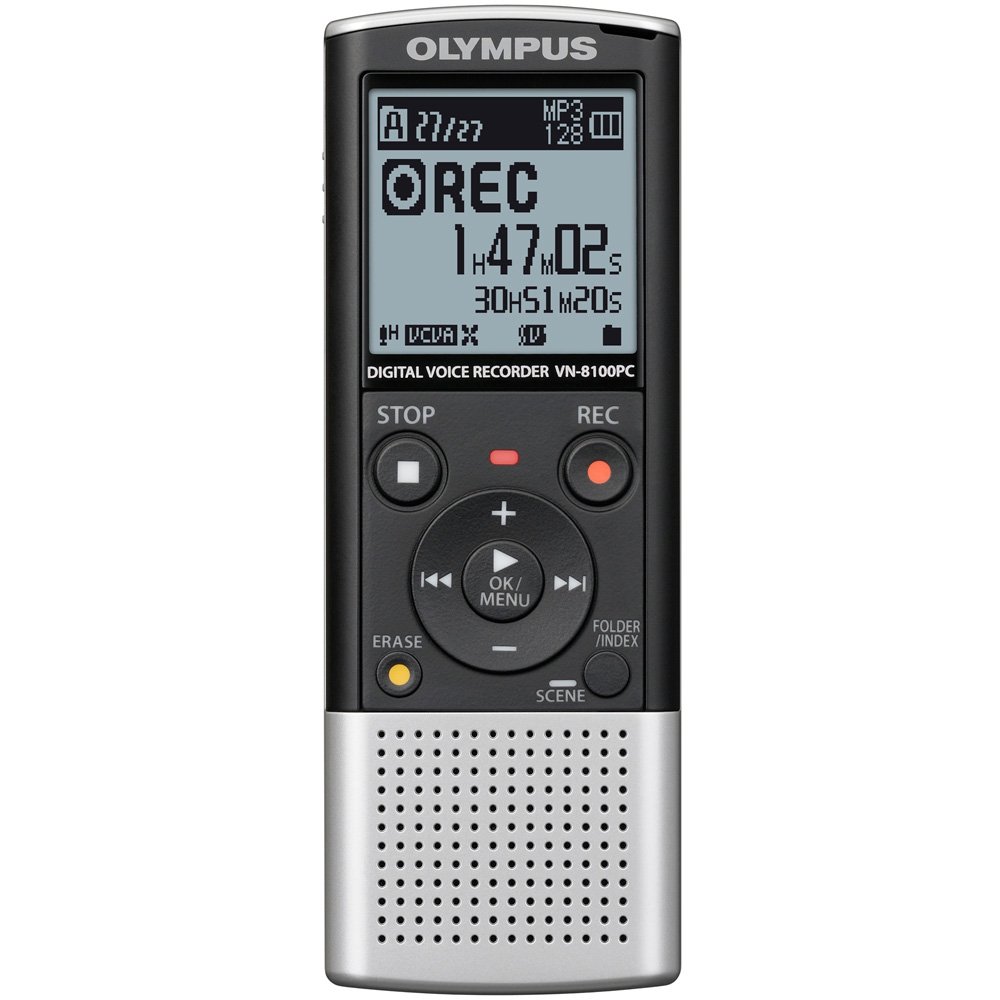 Olympus VN-8100PC Digital Voice Recorder 142600 (Silver and Black)