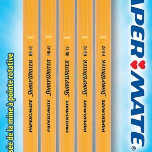 Papermate 30376BPP Sharpwriter Mechanical HB Pencil, 0.7 mm, Yellow, 5/Pack