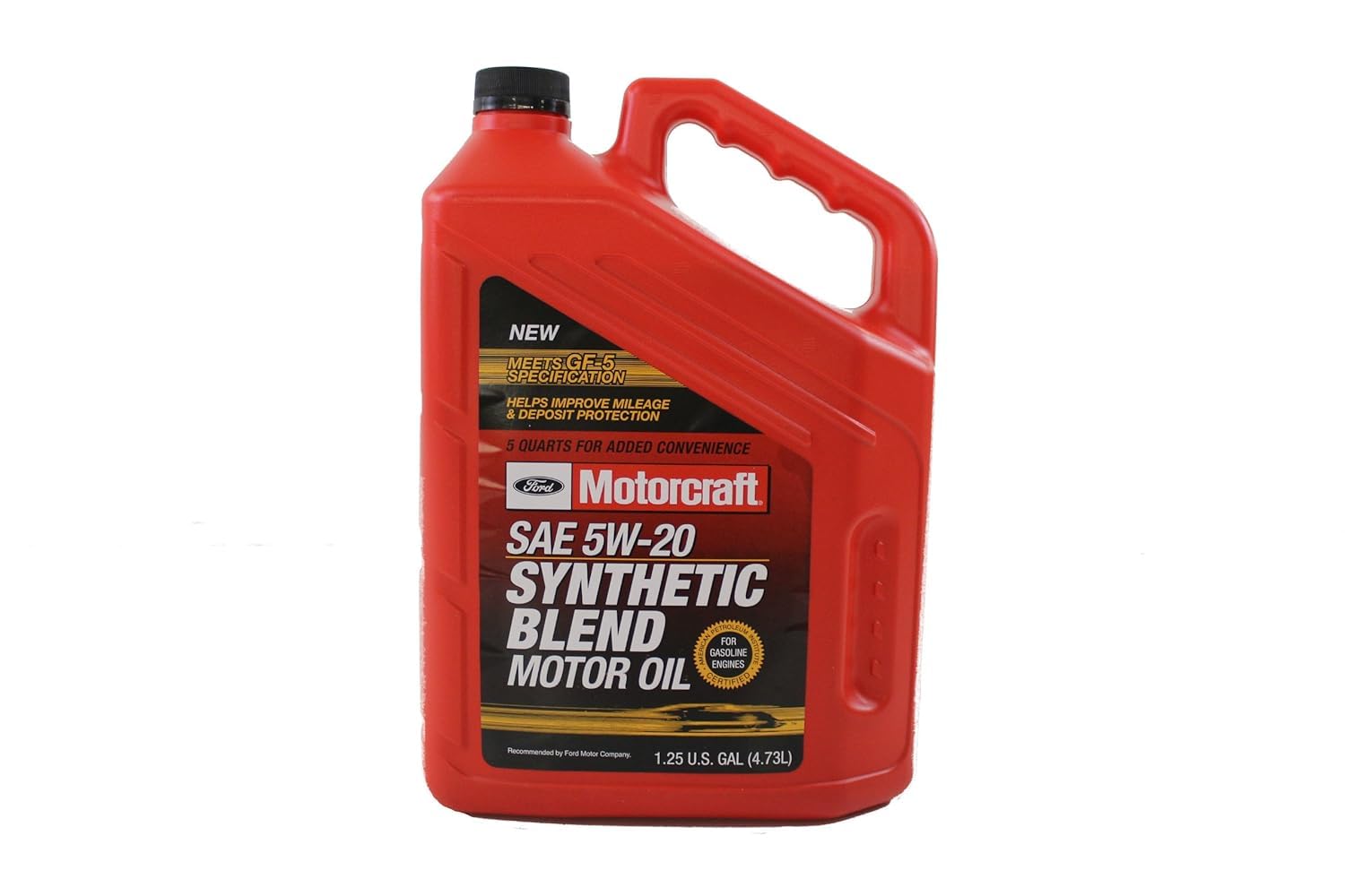 Genuine Ford Accessories (XO-5W20-5QSP) SAE 5W-20 Premium Synthetic Blend Motor Oil - 5 Quart