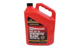 ford genuine xo-5w30-5qsp sae 5w-30 premium synthetic blend motor oil - 5 quart jug