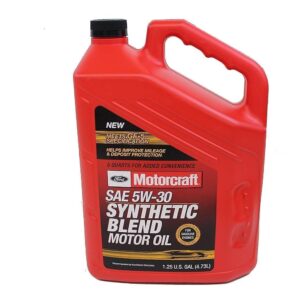 Ford Genuine XO-5W30-5QSP SAE 5W-30 Premium Synthetic Blend Motor Oil - 5 Quart Jug