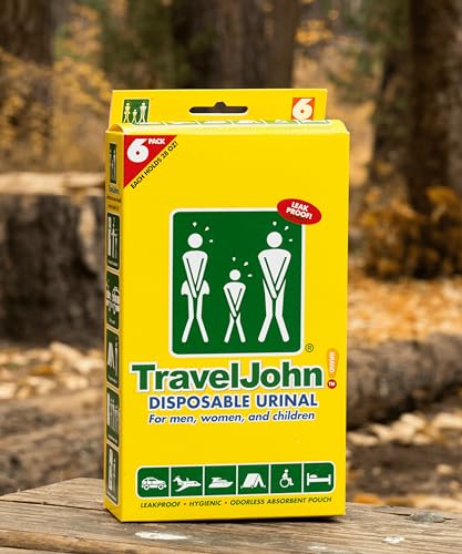 TravelJohn-Disposable Urinal (6 Pack)