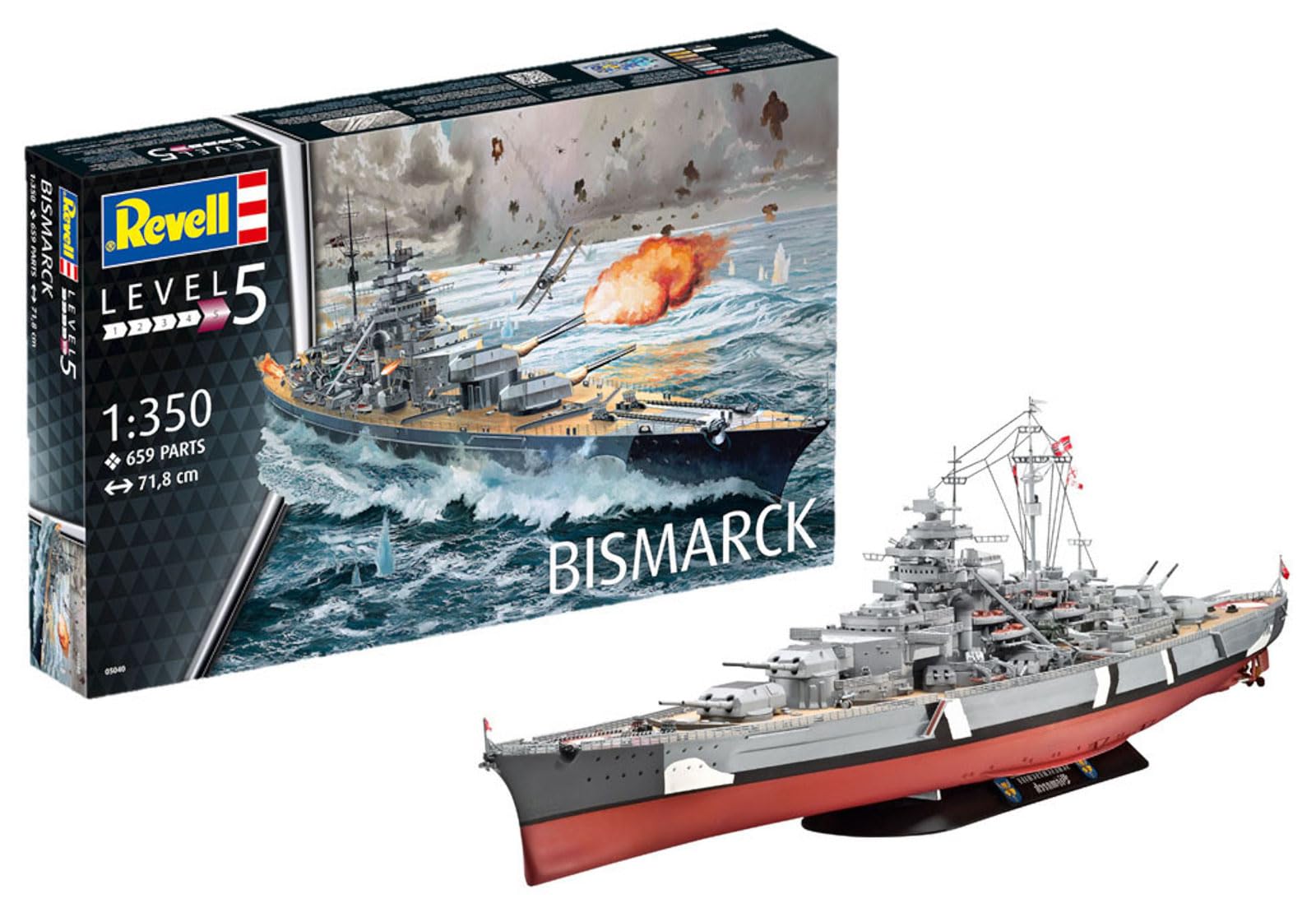 Revell Germany 05040 Battleship Bismarck Model Kit