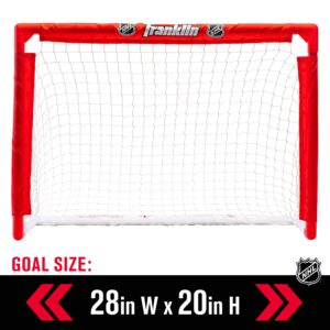 Franklin Sports NHL s Mini Hockey Set - Includes 1 Knee Hockey Goal - 2 Mini Hockey Sticks + 2 Foam Balls - Indoor Mini Hockey Goal + Sticks Set