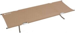 snow peak high tension cot, beige