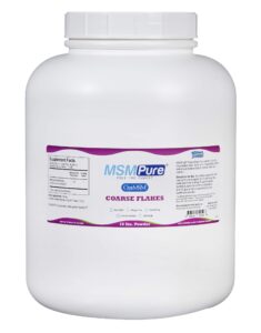 kala health msmpure msm - 10 lb coarse powder flakes, 99.9% pure distilled organic sulfur crystals for joint health, skin & hair, made in the usa