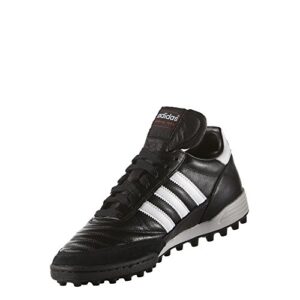 adidas mens mundial team soccer shoe, black/white, 10.5 us