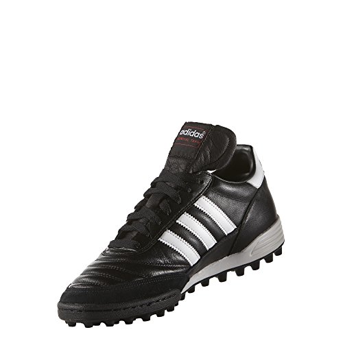 adidas mens Mundial Team Soccer Shoe, Black/White, 10.5 US