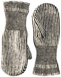 fox river chopper medium-weight mitten liner, black/white, large