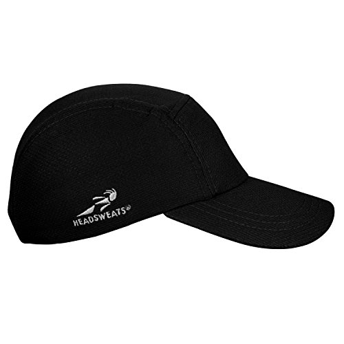 Headsweats Womens Performance Race Hat for Running and Outdoor Lifestyle Baseball Cap, Black