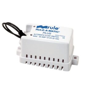 rule 40a rule-a-matic plus bilge pump float switch, 12, 24 or 32 volt, moisture tight seals , white , small