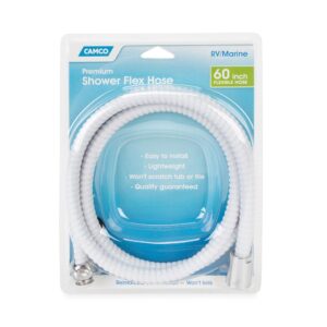 Camco 43717 RV/Marine 60" Flexible Replacement Shower Hose (White)