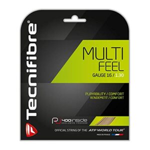 tecnifibre multi-feel (16-1.30mm) tennis string set (natural)