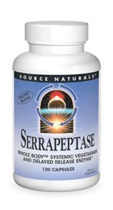 source naturals serrapeptase - delayed release enzyme - 120 vegetarian capsules