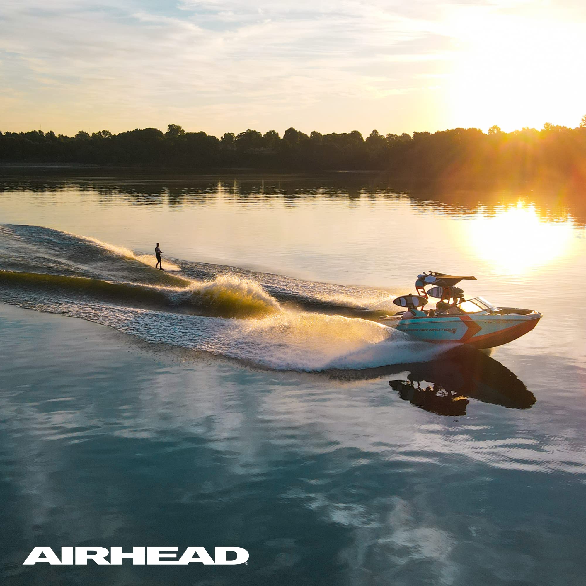 Airhead Water Ski Rope with Radius Handle, 3 Section for Water Skis, Wakeboards and Kneeboards