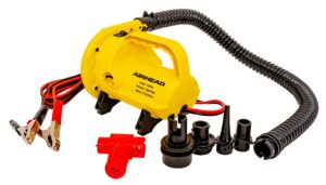 airhead high pressure air pump, 12v, yellow (ahp-12hp)