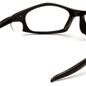 Pyramex Solara Safety Eyewear, Clear Lens With Black Frame