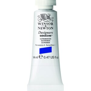 winsor & newton designer's gouache, 14 ml (0.47oz) tube, ultramarine