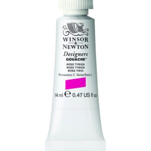 winsor & newton designer's gouache, 14 ml (0.47oz) tube, rose tyrien