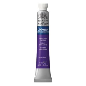 winsor & newton cotman watercolor paint, 8ml (0.27-oz) tube, dioxazine violet