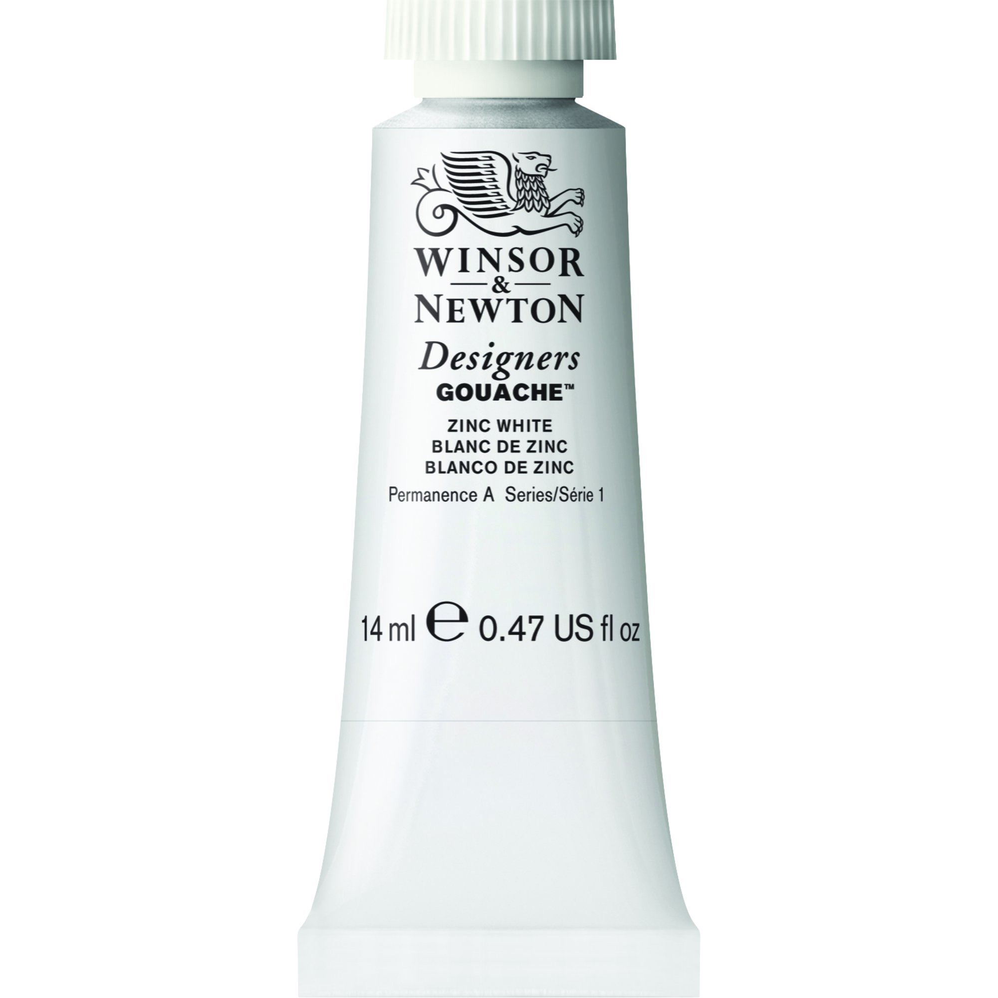 Winsor & Newton Designer's Gouache, 14 ml (0.47oz) tube, Zinc White