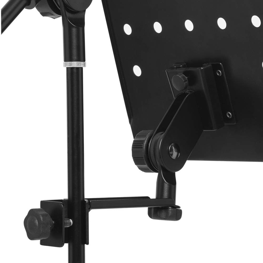 Stagg MUS-ARM 1 Small Music Stand with Attachable Holder Arm,Black