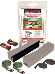 malone deluxe foam block universal car top large kayak carrier kit