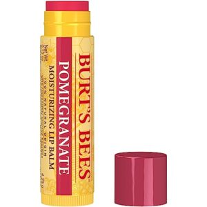 burt's bees 100% natural moisturizing lip balm, pomegranate with beeswax and fruit extracts, 1 tube