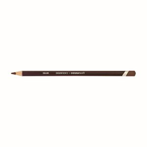 derwent coloursoft colored pencils - mid brown c600